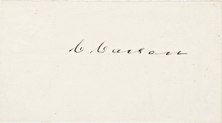 Rare Signed Signature Card By CHRISTOPHER - KIT - CARSON