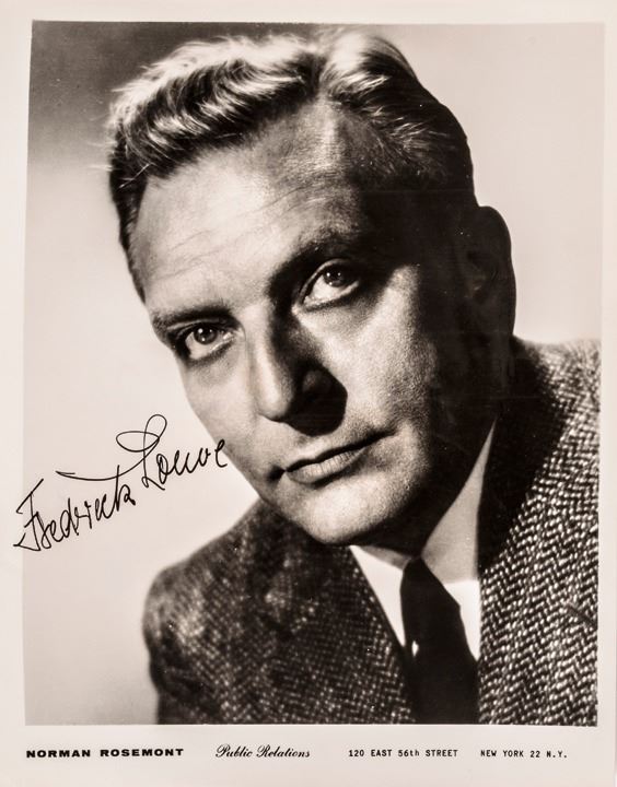 Choice Composer FREDERICK LOEWE Autograph Signed Photograph