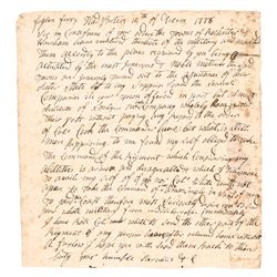1776 Revolutionary War Autograph Letter: American Soldiers Deserting ...