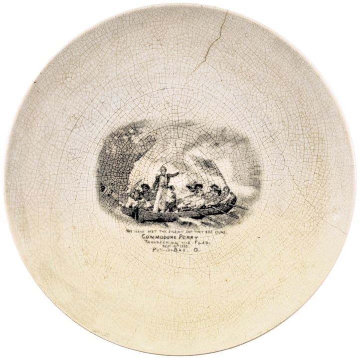 COMMODORE PERRY Battle of Lake Erie, WAR of 1812 Theme Commemorative Plate