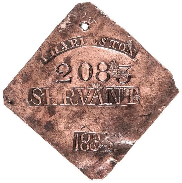 1835 Charleston (SC), Authentic and Original SERVANT Slave ...