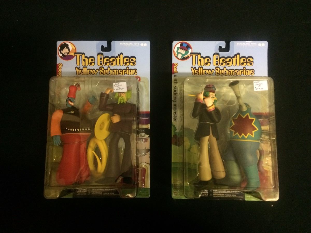 THE BEATLES YELLOW SUBMARINE ACTION FIGURES LOT BY MCFARLANE TOYS