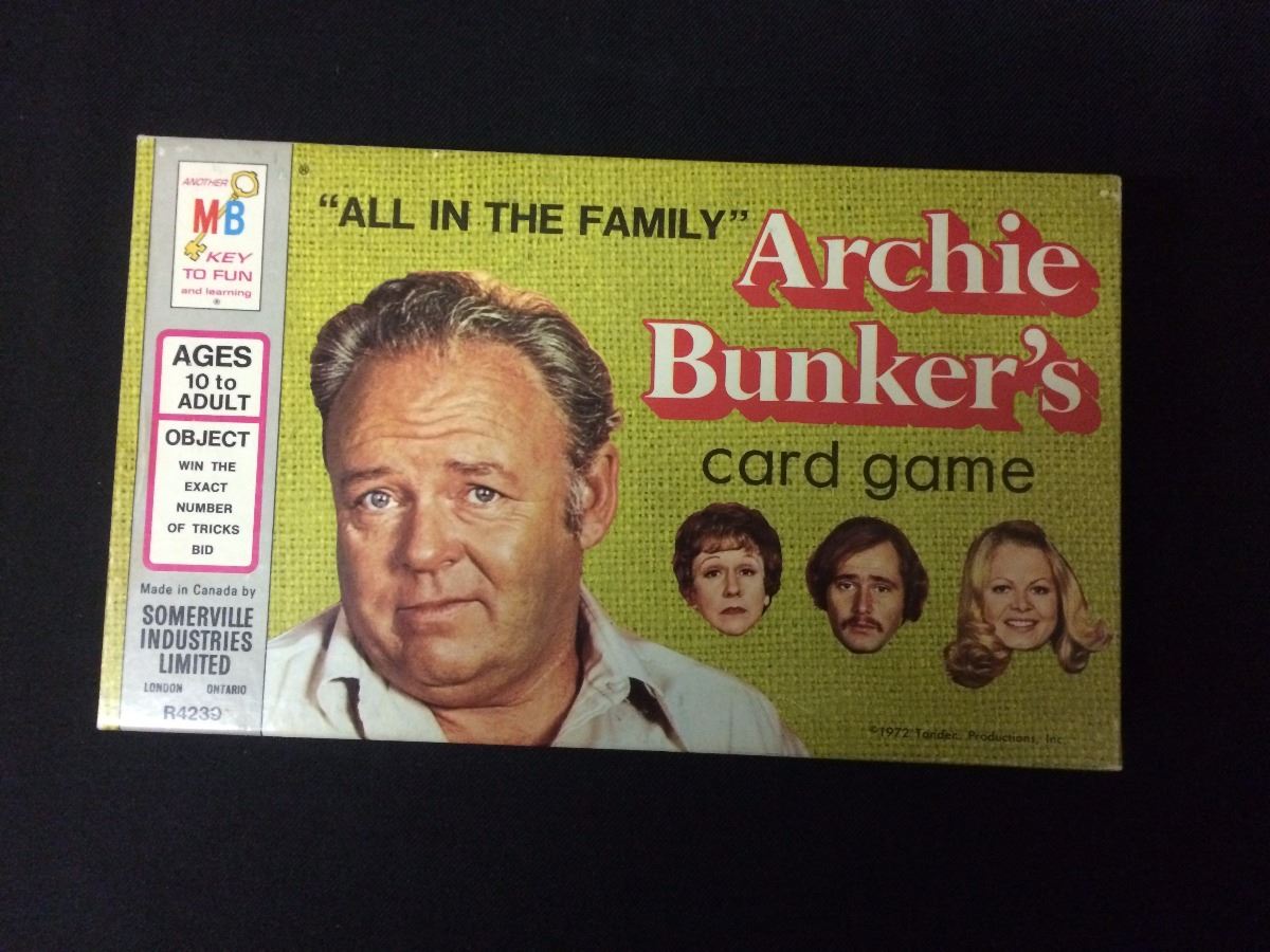 MILTON BRADLEY "ALL IN THE FAMILY" ARCHIE BUNKERS CARD GAME