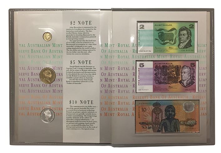Australia, Bicentennial Coin & Banknote Collection, 1988