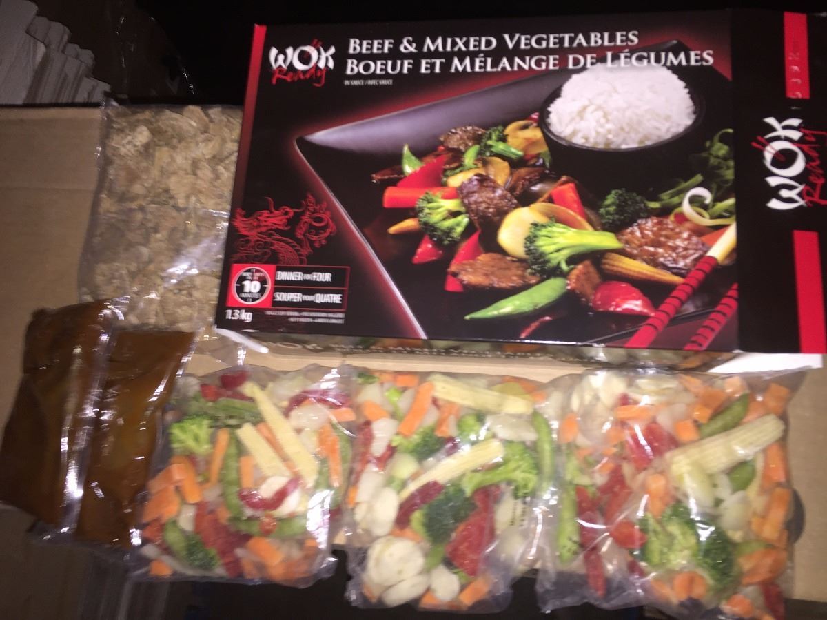 WOK BEEF & MIXED VEGETABLES STIR FRY - PER BOX