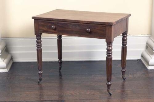 AN IRISH WILLIAM IV MAHOGANY CHAMBER TABLE, circa 1835, possibly by ...
