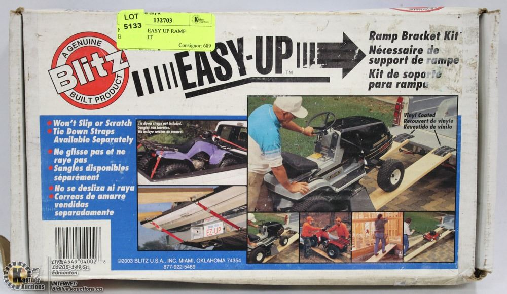 NEW BLITZ EASY UP RAMP BRACKET KIT