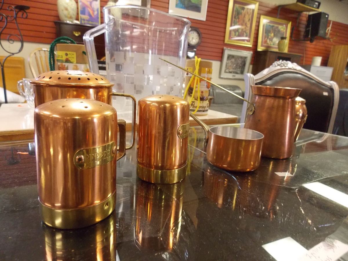 COPPER KITCHEN SET - SALT & PEPPER, CONTAINERS AND MORE