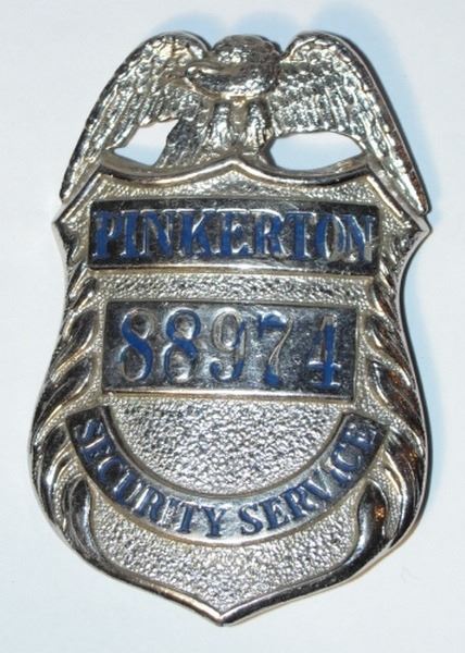 Pinkerton Security Badge