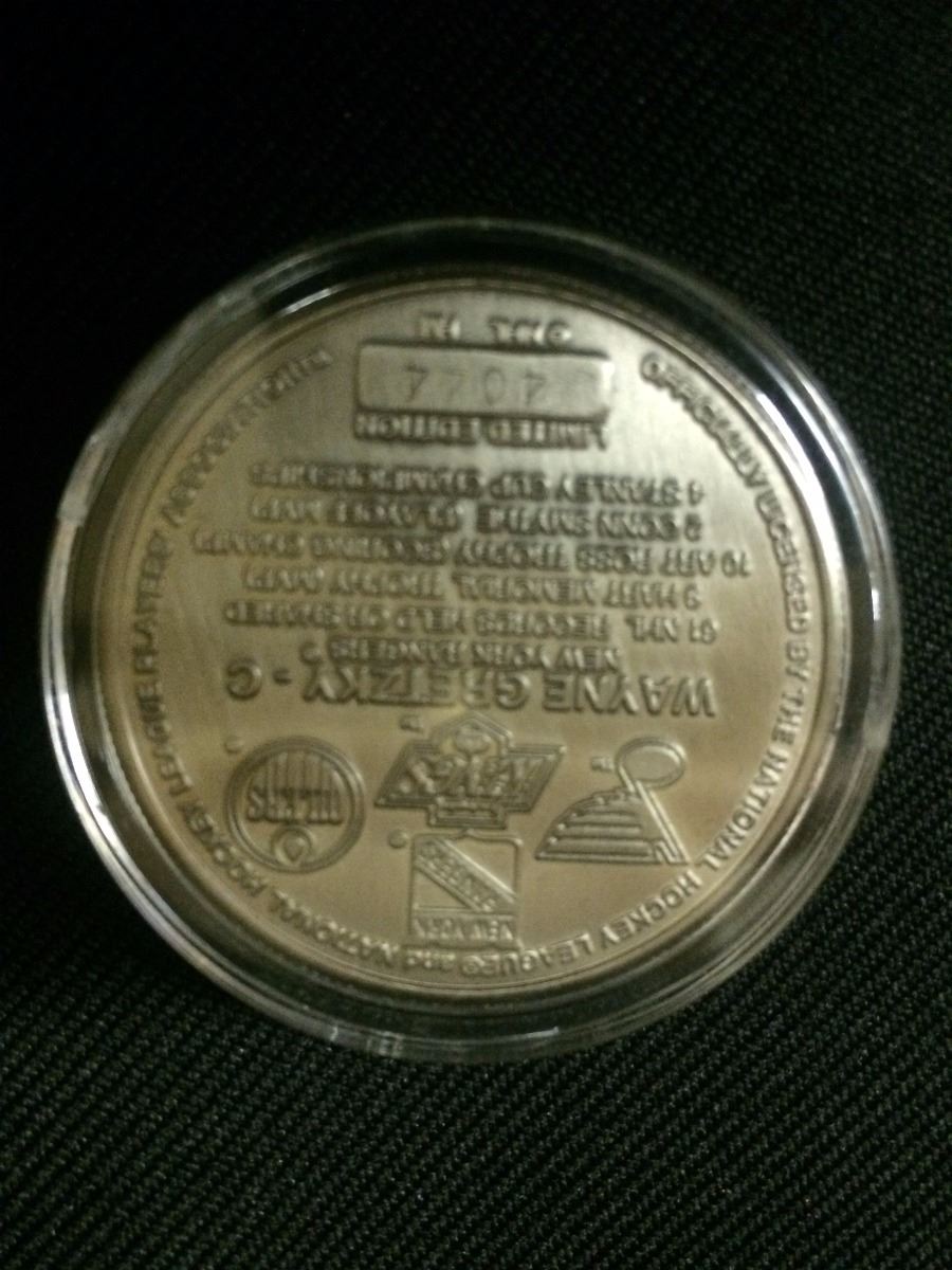 LIMITED EDITION WAYNE GRETZKY RETIREMENT COIN APRIL 18, 1999
