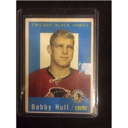 1959-60 BOBBY HULL #47 TOPPS HOCKEY TRADING CARD