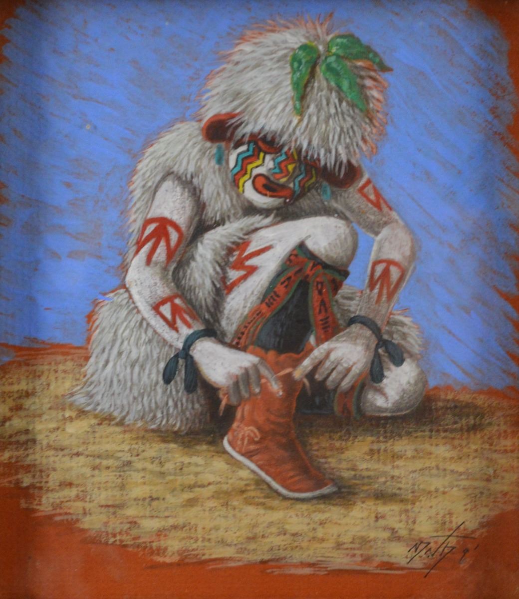 ORIGINAL HOPI PAINTING BY NEIL DAVID