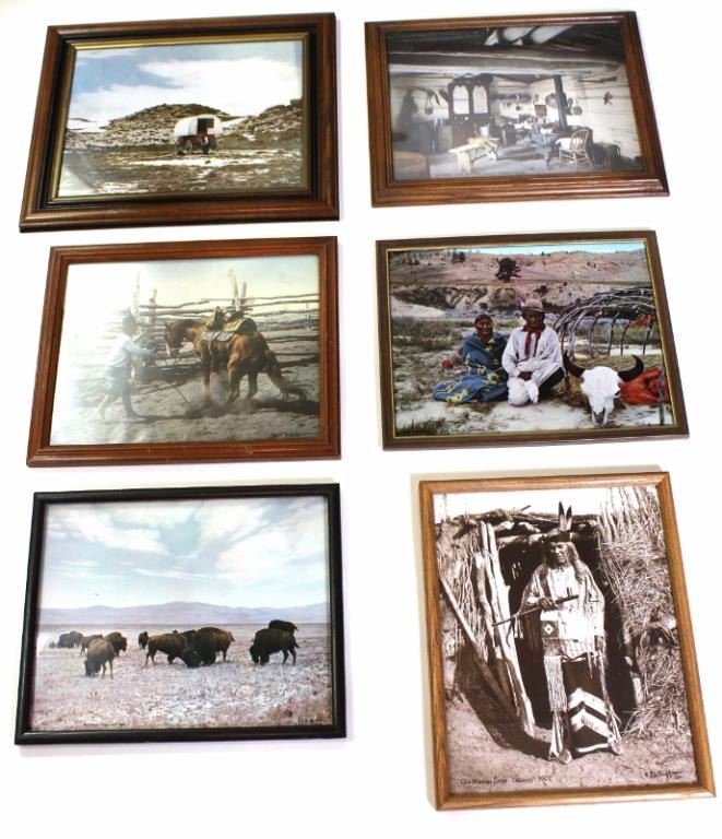 Collection of 6 LA Huffman photos from Coffrins Old West Gallery Miles ...