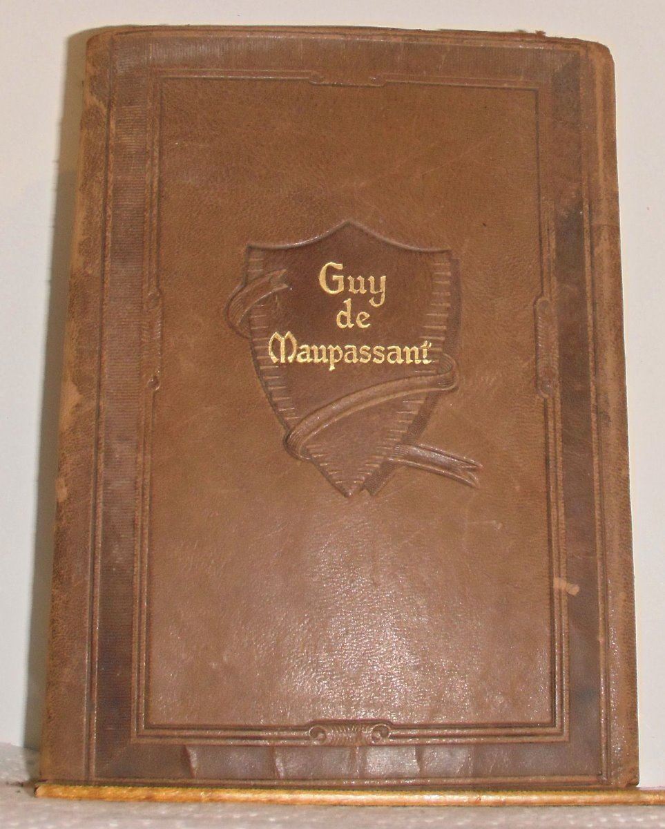 1903 Antique Leather Bound The Complete Short Stories of Guy de ...