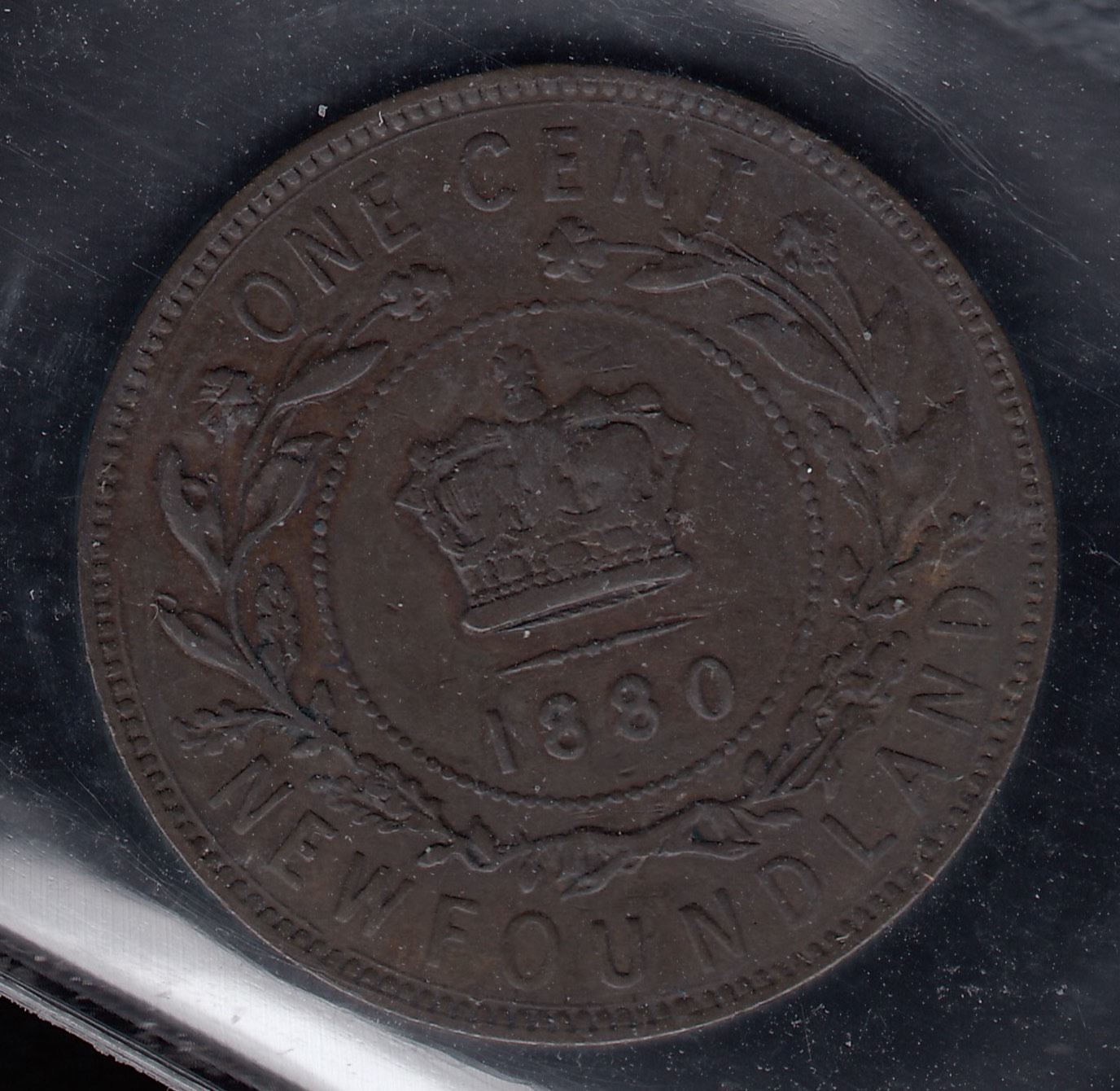 1880 Newfoundland One Cent 1880 Newfoundland One Cent