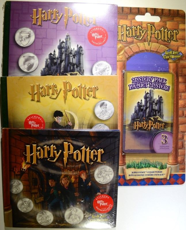 4 - HARRY POTTER COIN SETS - ROYAL CANADA MINT - SEALED ORIGINAL PACKS
