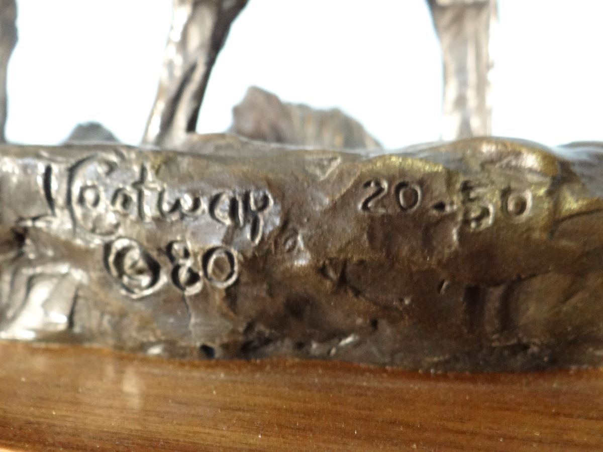 Jay Contway, bronze, Bull Moose, 1980, 20/50, 13" h x 13" w