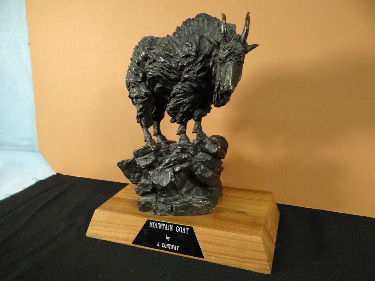 Jay Contway, bronze, Mountain Goat, 1978, 20/50, 11" h x 9" w