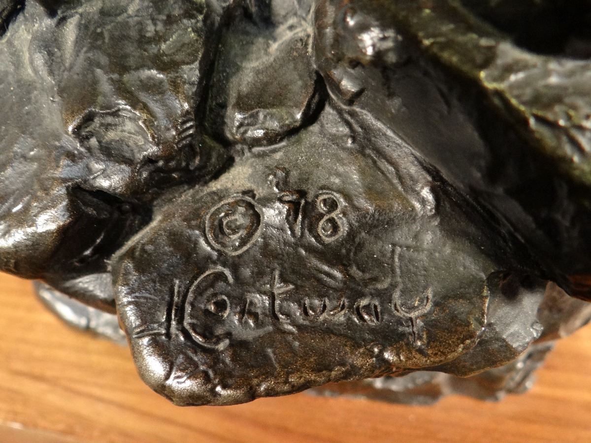 Jay Contway, bronze, Mountain Goat, 1978, 20/50, 11" h x 9" w