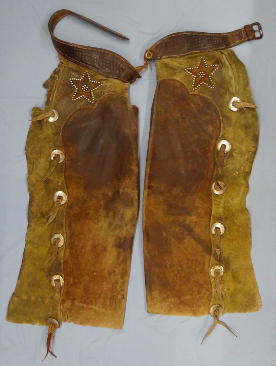 Al Furstnow studded stars batwing chaps