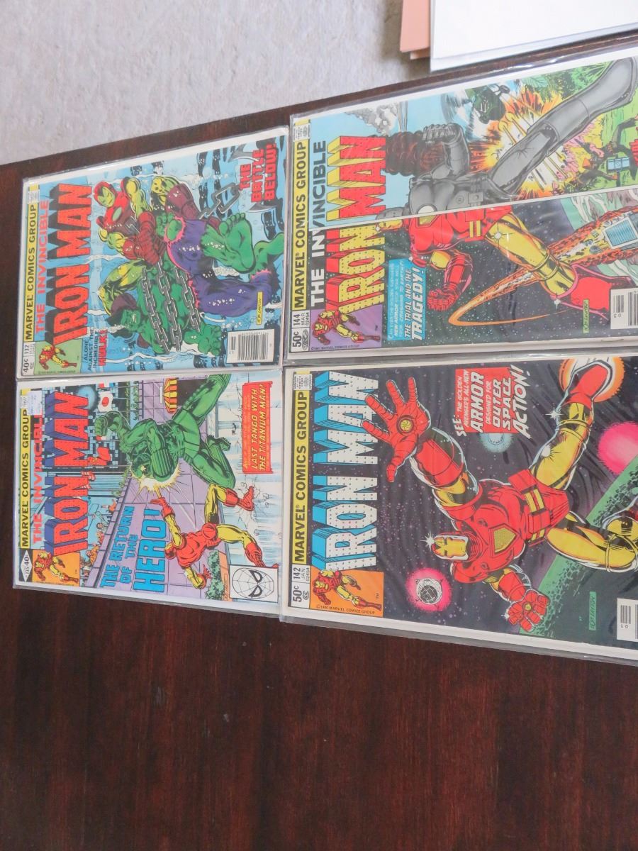 Iron Man #132, 135, 142, 144 Comics