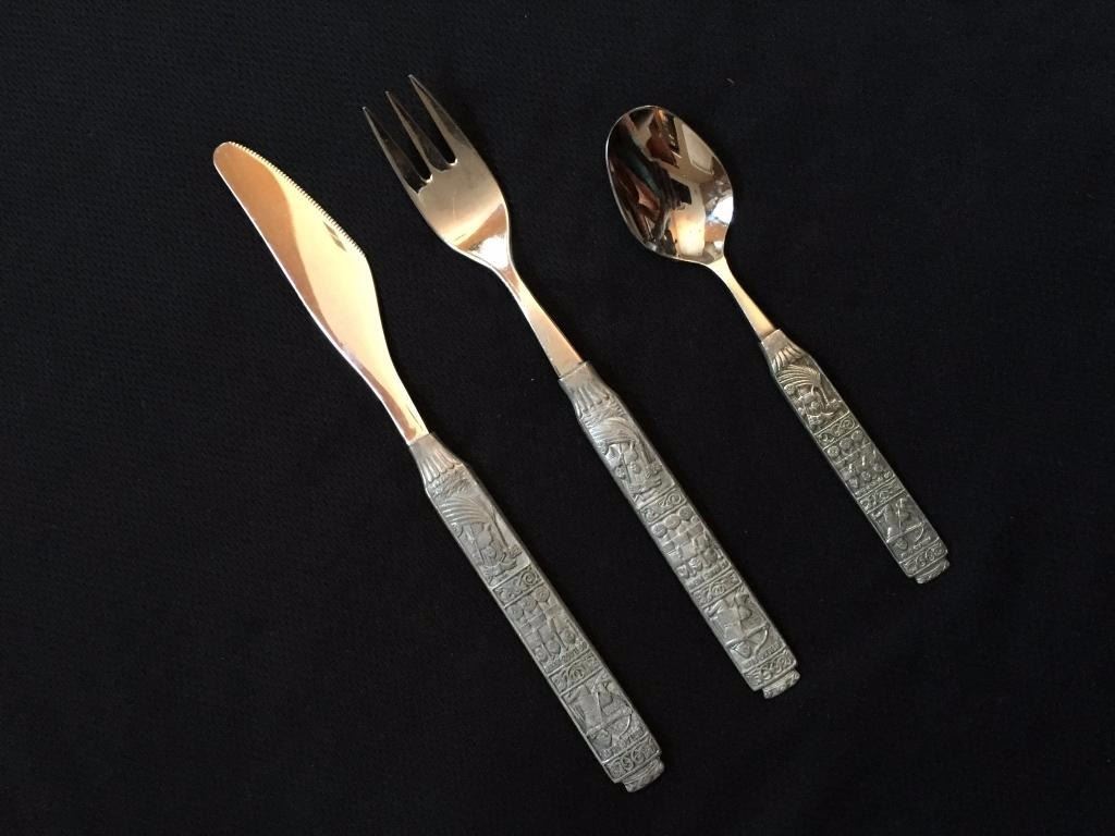 Norwegian Konge-Tinn Pewter Flatware