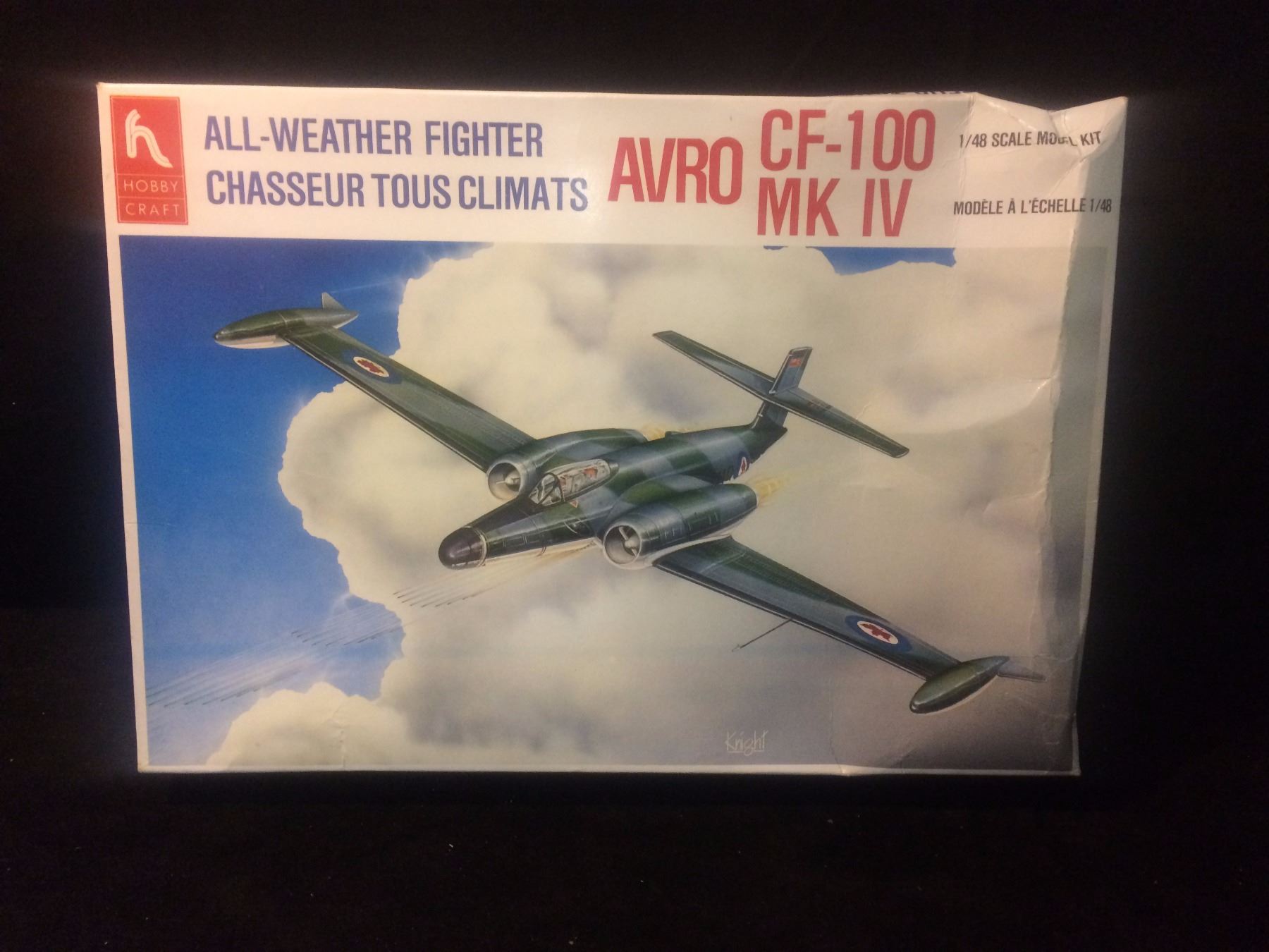 AVRO CF-100 MK IV ALL WEATHER FIGHTER MODEL KIT IN BOX