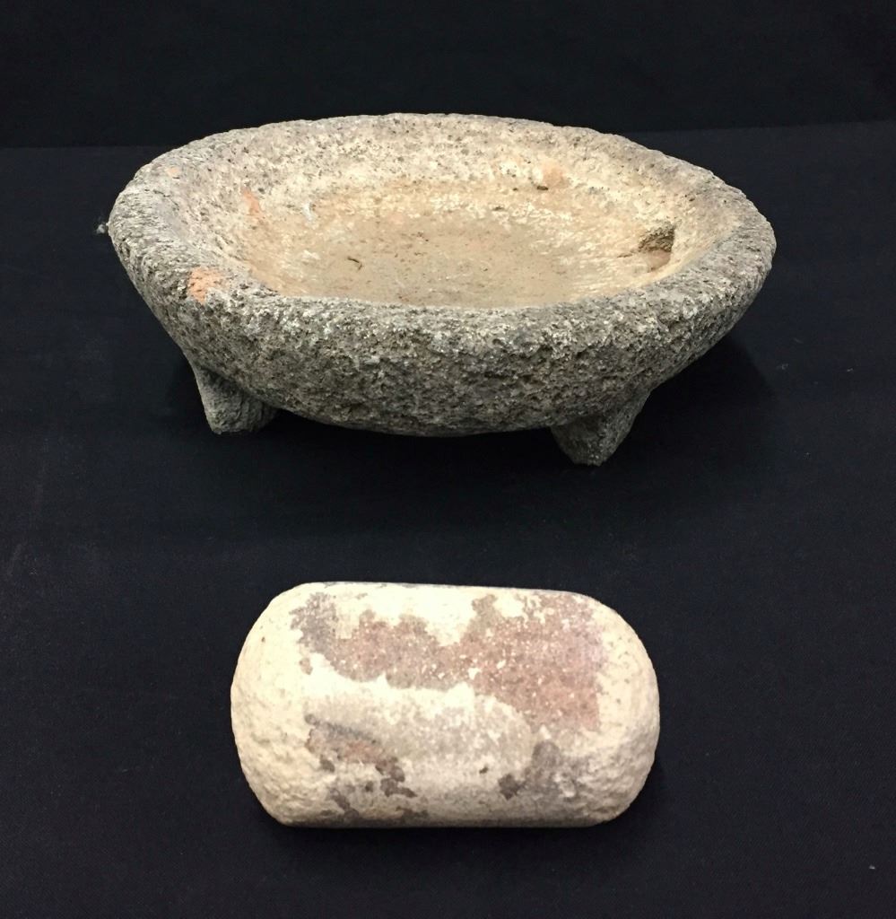 Mano and Metate - Stone Mortar Bowl