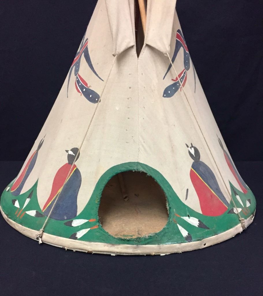 Vintage Folk Art Tee Pee