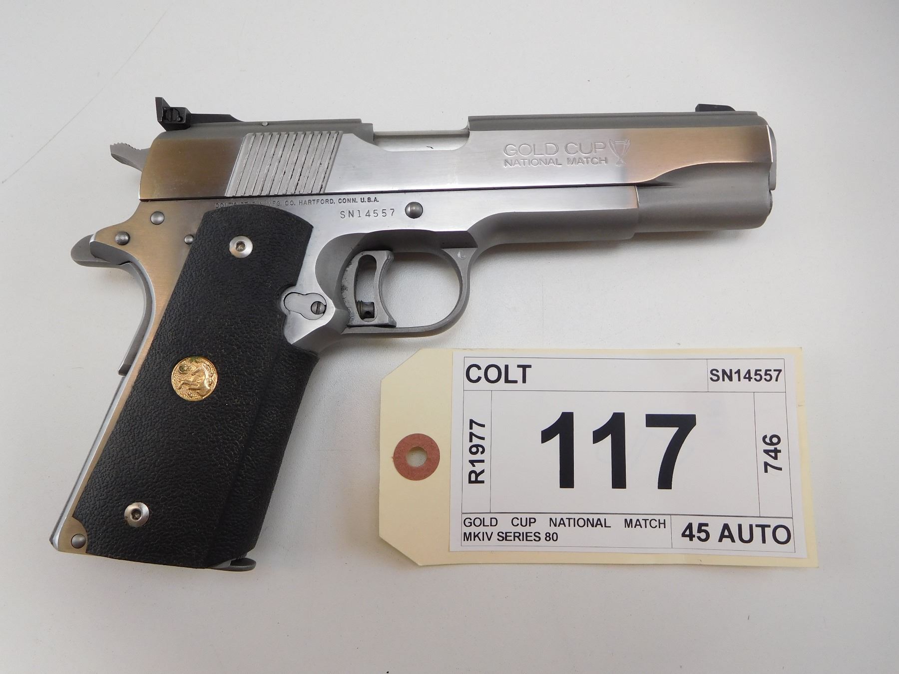 COLT , MODEL: GOLD CUP NATIONAL MATCH MKIV SERIES 80 , CALIBER: 45 AUTO