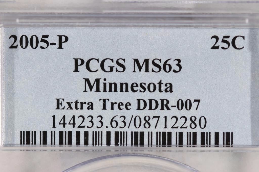 ERROR 2005-P MINNESOTA QUARTER XTRA TREE DDR-007