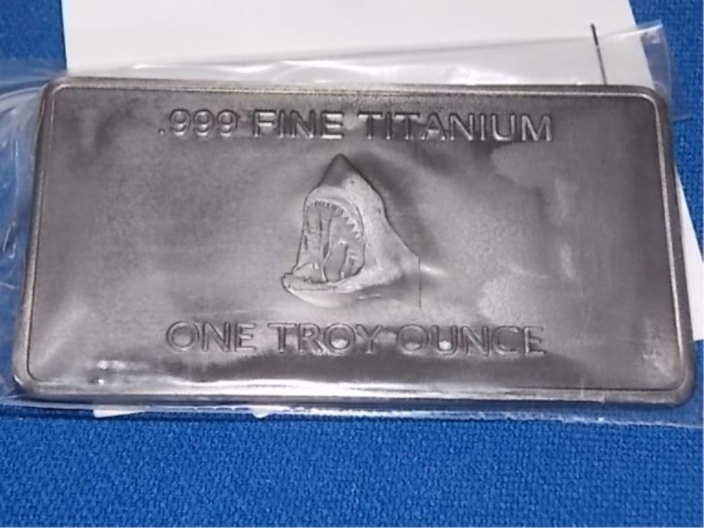 TITANIUM BAR - 1 TROY OUNCE .999 FINE TITANIUM BULLION BAR - AUSTRALIA ...