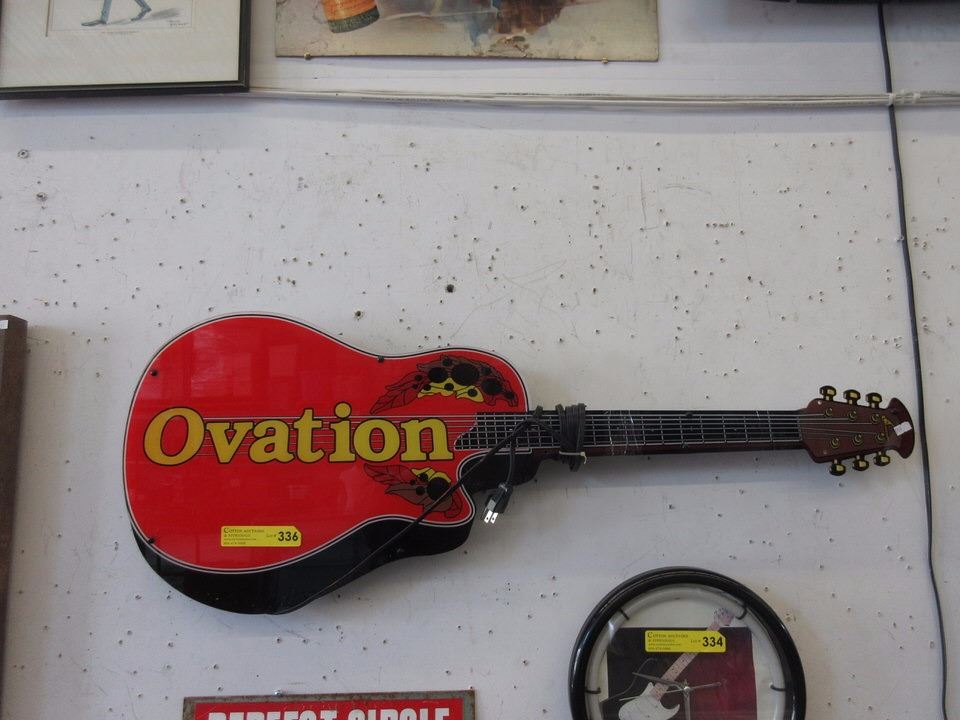 Electric "Ovation Guitar" Wall Sign