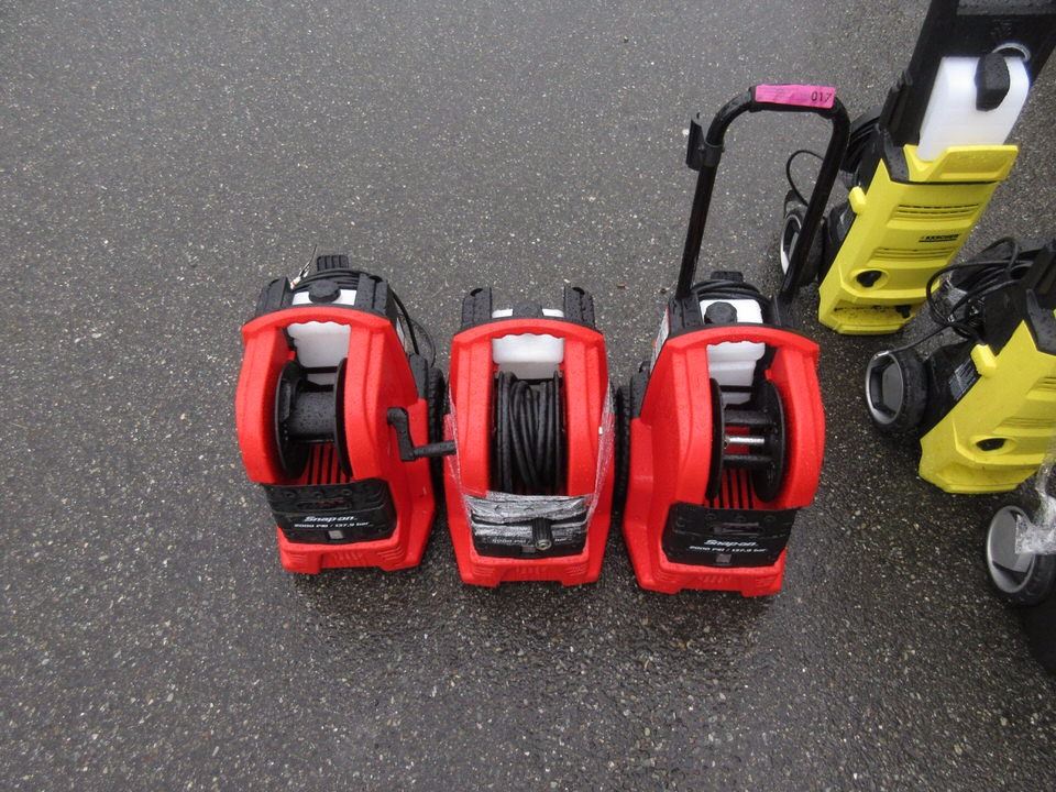 3 Snap-On Electric Pressure Washers