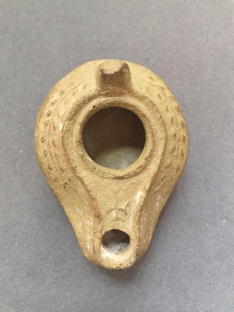 Ancient Byzantine, Syria & Palestine Clay Oil Lamp