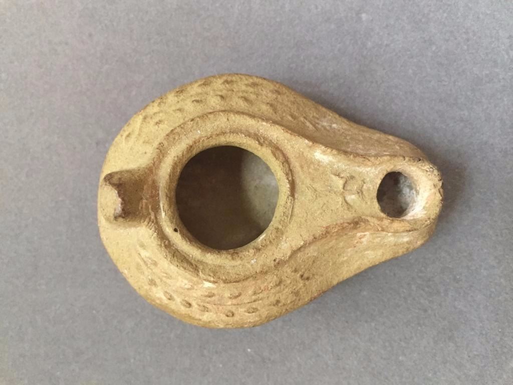 Ancient Byzantine, Syria & Palestine Clay Oil Lamp