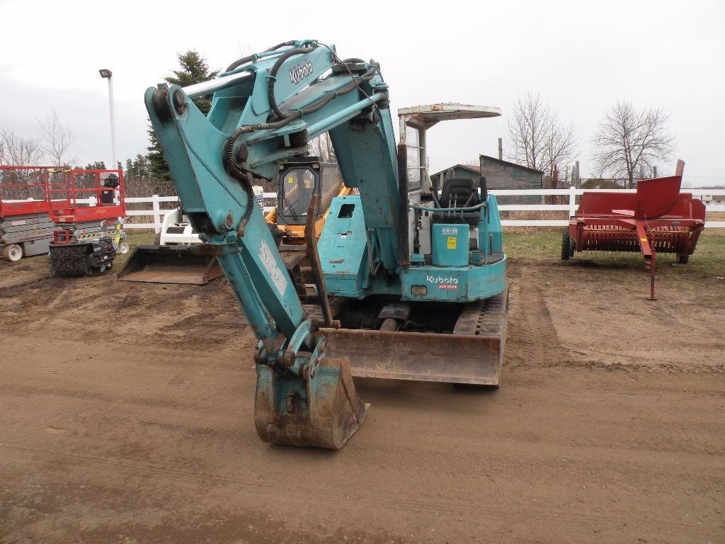 Kubota RX301 mini excavator-stickers in foreign language