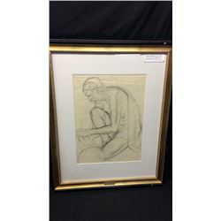 Joseph Adam Imhoff Pencil Drawing ca 1930