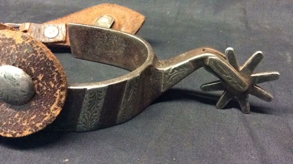 1940s Crockett Renalde Cutting Spurs