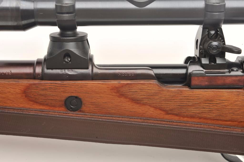 Mauser Model 98 High Turret Sniper Rifle 8mm Caliber 24 5” Barrel