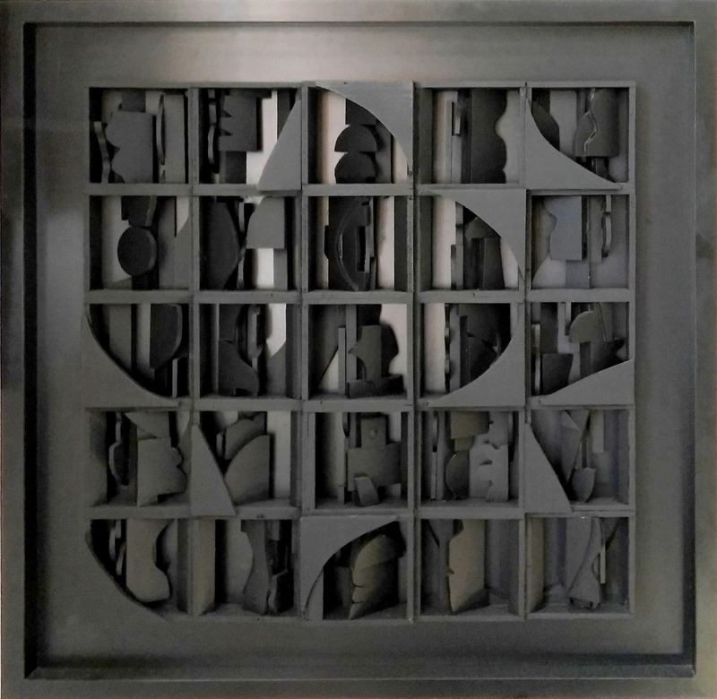 Louise Nevelson, Ancient Secrets, Painted Wood Assemblage Sculpture