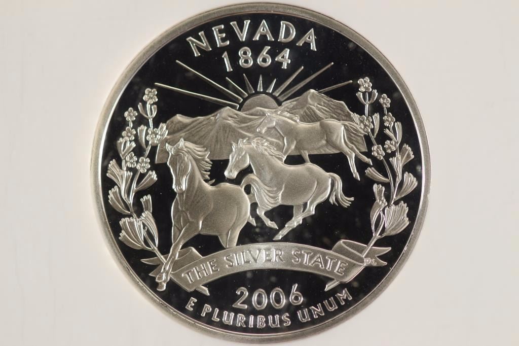 2006-S SILVER NEVADA QUARTER NGC PF70 ULTRA CAMEO