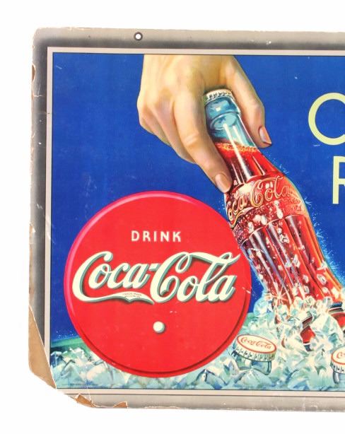 Original 1935 Coca-Cola Advertising Sign