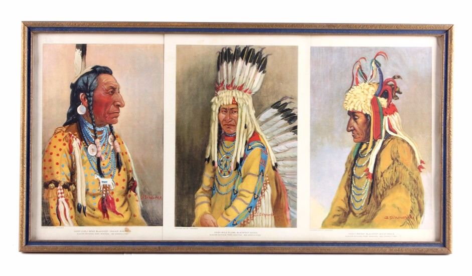 1914 Joseph Scheuerle Blackfeet Print Collection