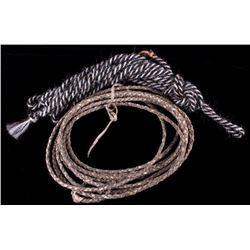 Horse hair Lead Rope & Rawhide Braided Riata