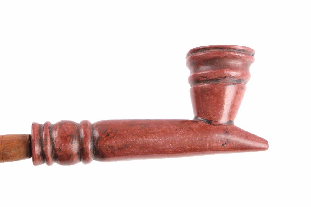 Mandan Calumet Pipe & Stem circa 1800-1820
