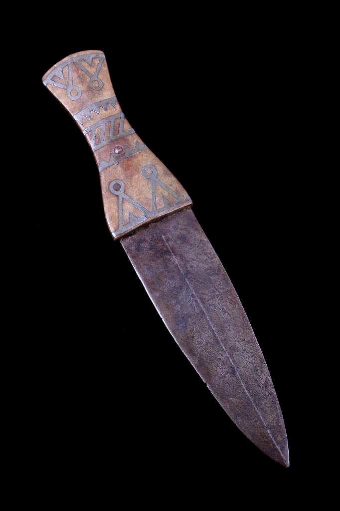 Presentation Pewter Inlaid Dag Knife c.1850