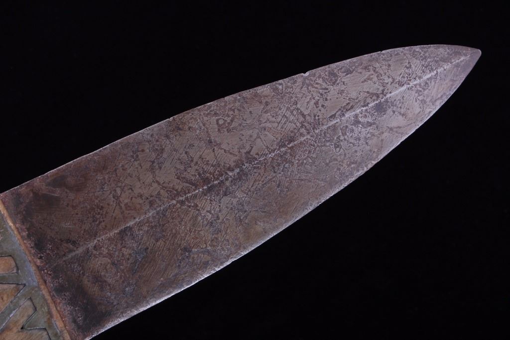 Presentation Pewter Inlaid Dag Knife c.1850