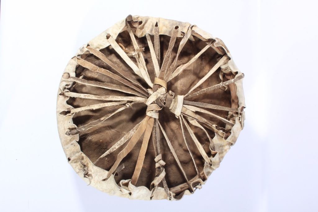 Comanche Polychrome Painted War Shield c. 1870