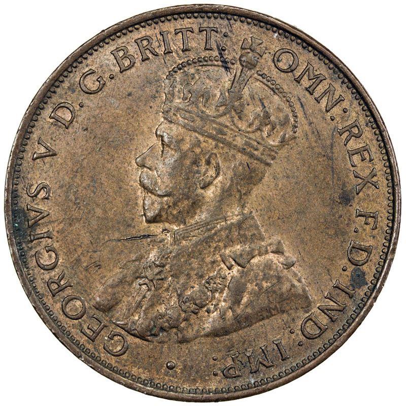 AUSTRALIA George V 1910 1936 AE Penny 1933 2 m EF AU Stephen australia-george-v-1910-1936-ae-penny-1933-2-m-ef-au-stephen
